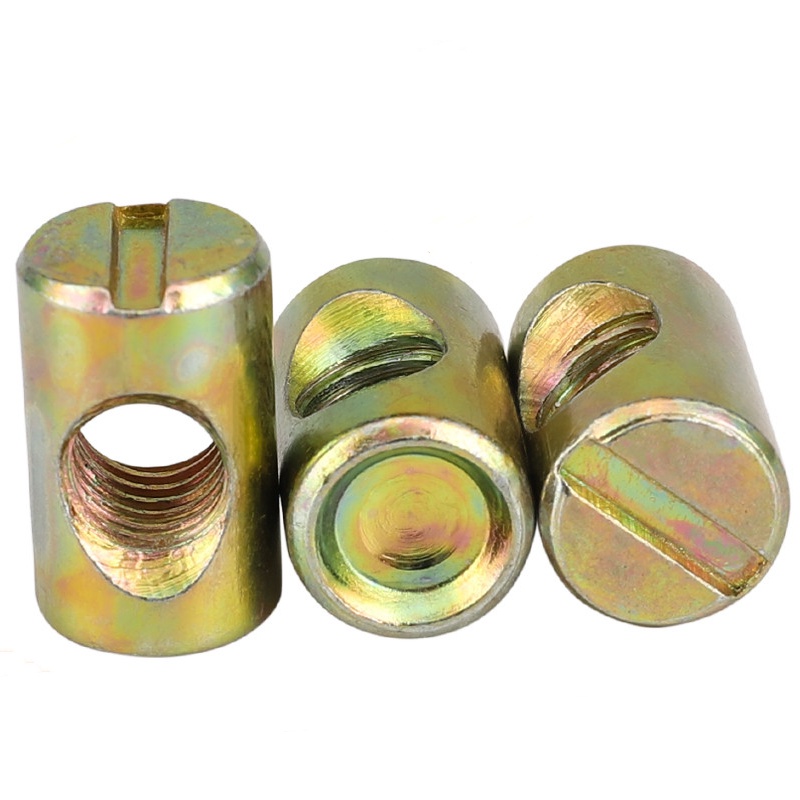 M4 M5 M6 M8 Barrel Bolts Cross Dowel Slotted Furniture Nut for Beds ...