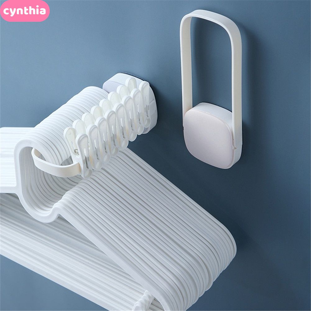 Ready Magic Hanger Clothes Hanger Storage Rack Wall Mounted Folding ...