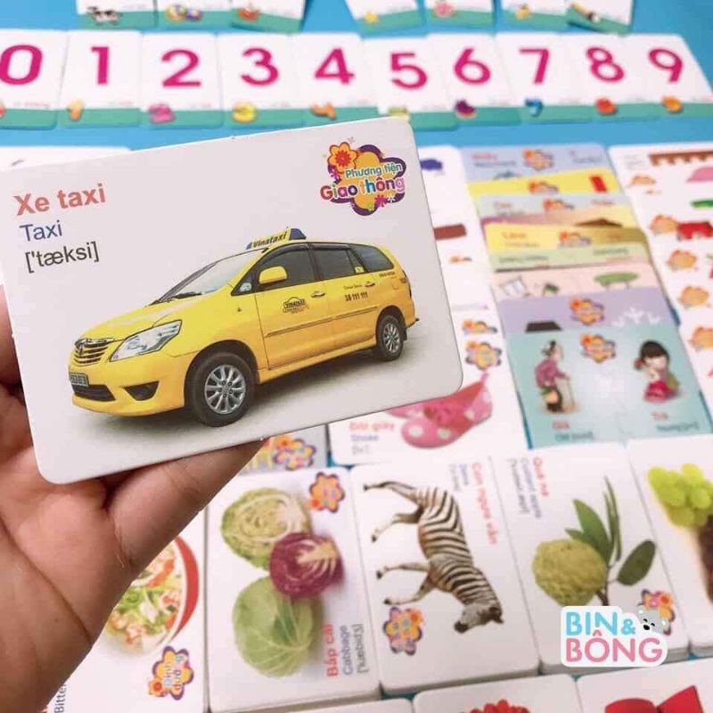 English-vietnamese bilingual card set with 16 topics, 416 cards - smart ...