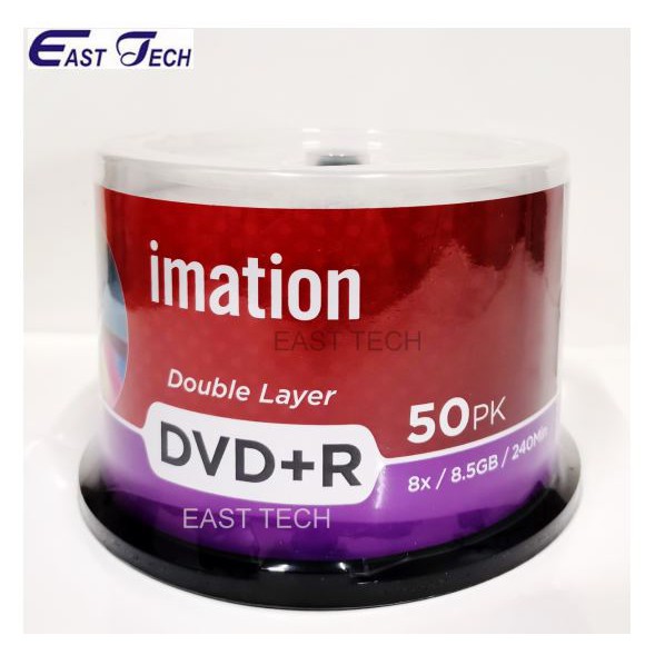 IMATION BLANK DL DVD DVD+R DL / DVDR DL DOUBLE LAYER DISC (10, 25, 50 ...