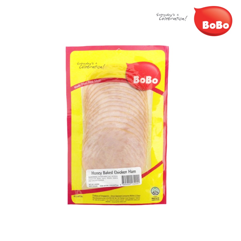 [Twin Pack] BoBo Honey Baked Chicken Ham Halal | Shopee Singapore