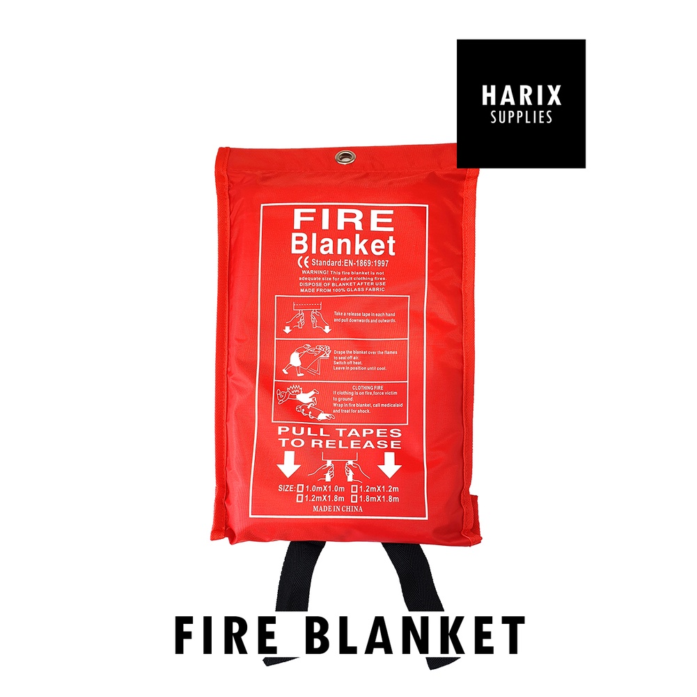 Quick Release PVC Bag Fire blanket Firefighting Fiberglass Flame ...