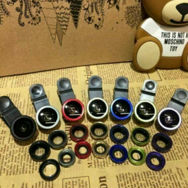 Macro/Fish-eye/Wide Clip Lens for Mobile Phone and Tablets | Shopee ...
