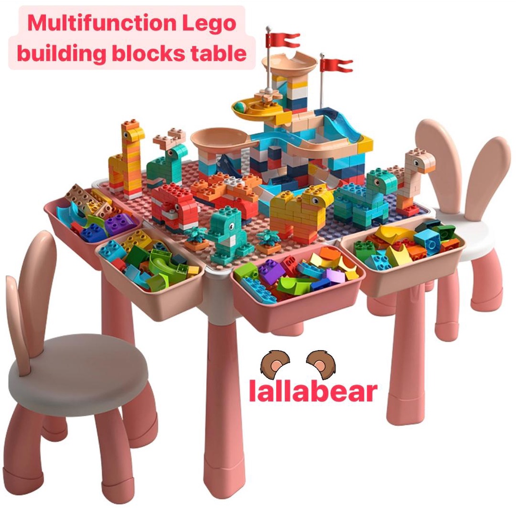 Multi-Function Children Building Blocks Lego Table Meja bangunan ...