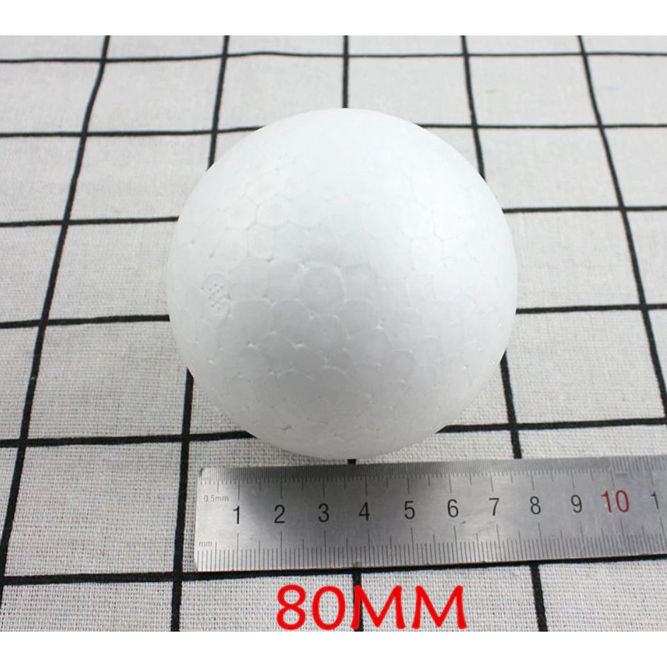 DIY Round Styrofoam Balls Christmas Ball White Modelling Polystyrene ...