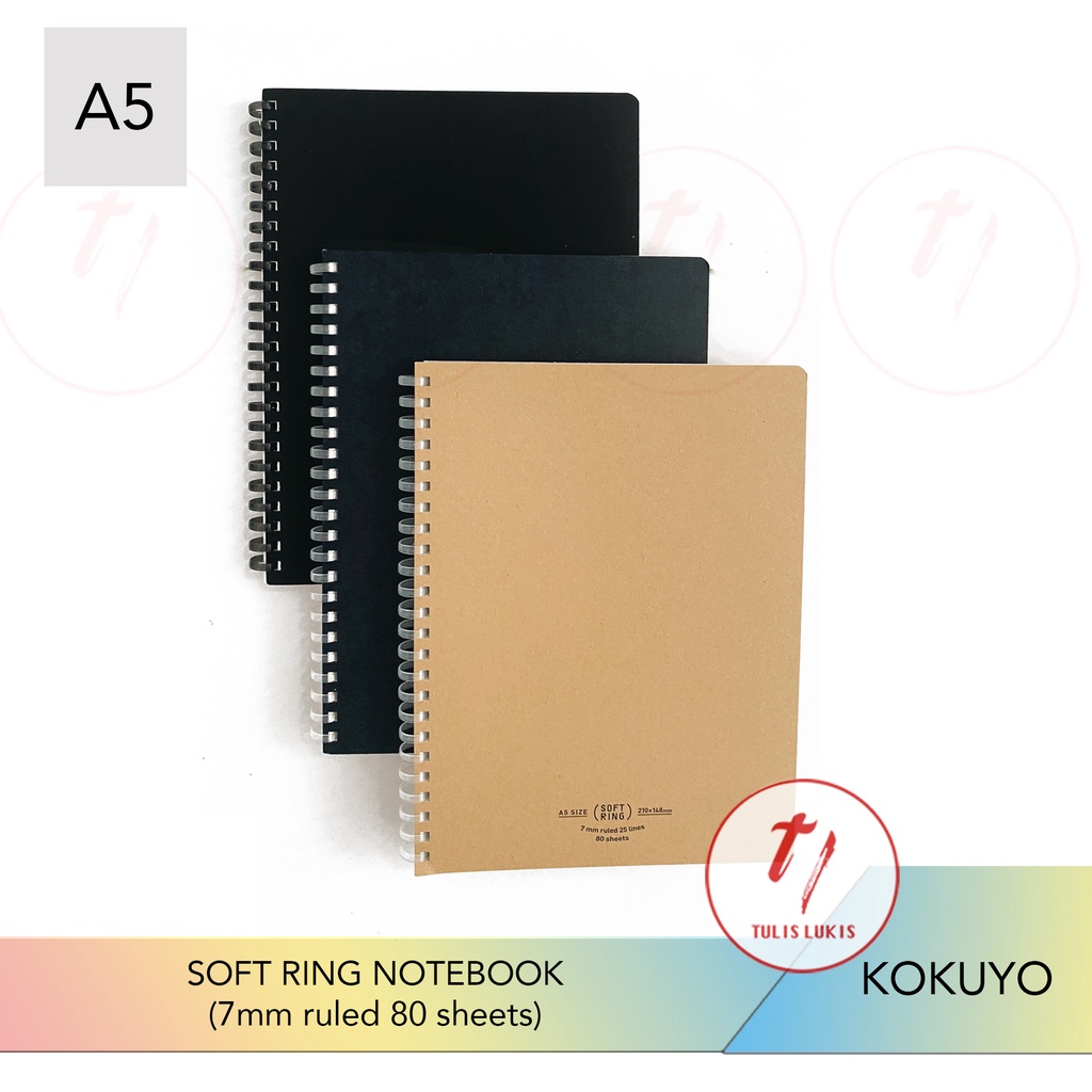 Kokuyo Soft Ring Notebook Lined 7mm size A5 (SV-638A) | Shopee Singapore