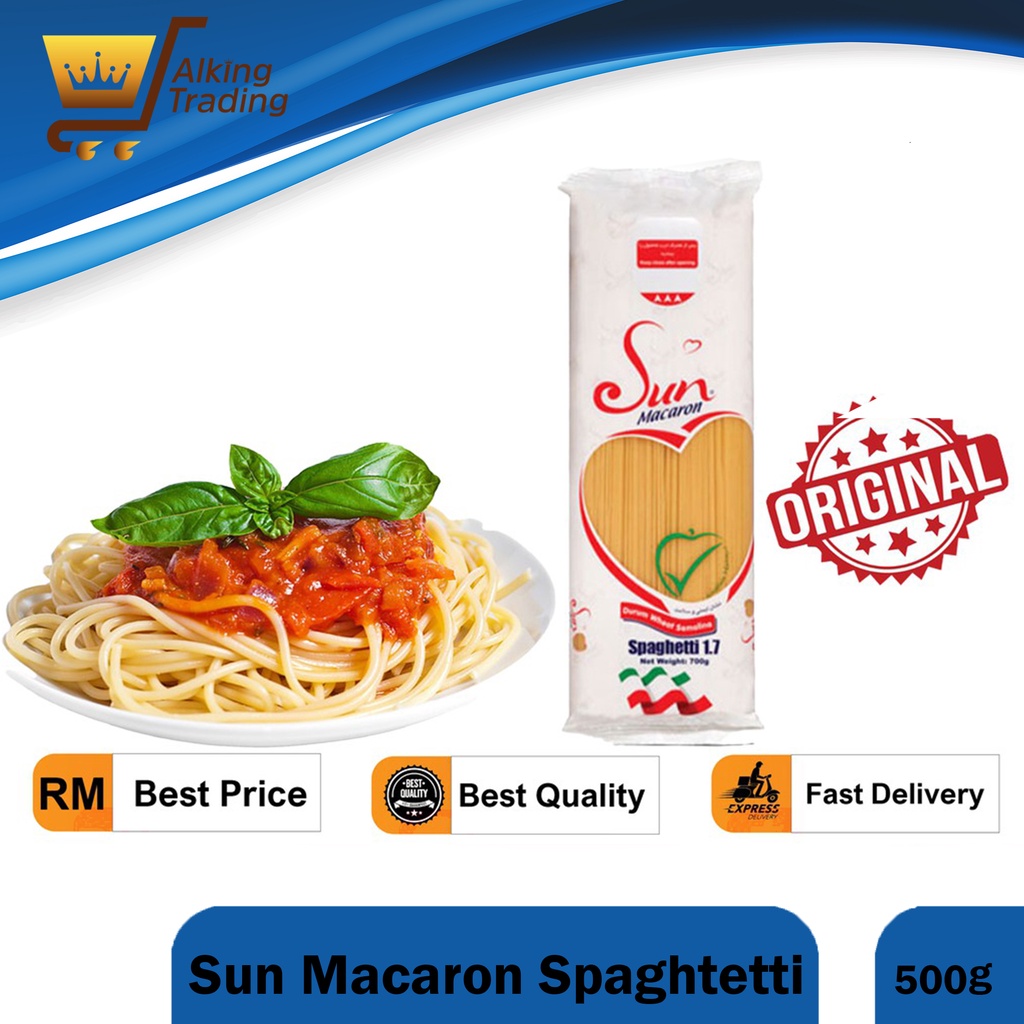Spaghetti Pasta Sun Macaron (500g) Halal Certified | Shopee Singapore
