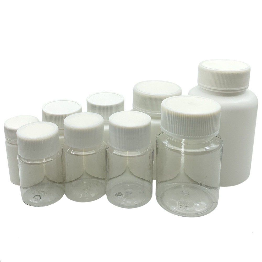 Clear White Empty Medicine Bottle Capsule Plastic Bottle 15ml, 20ml ...