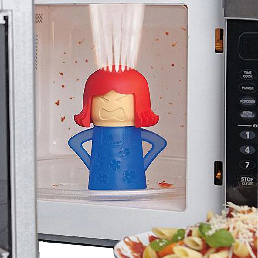 Angry Mother Doll The Steam Power Helps Clean The Microwave Oven ...