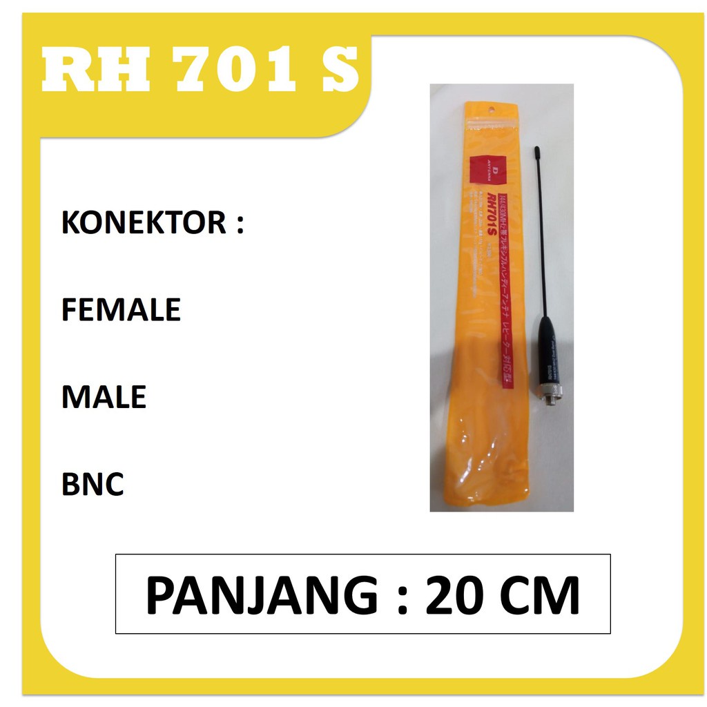 Rh 701 S, RH701S 701S 701S Antenna Female male bnc baofeng dualband vhf ...