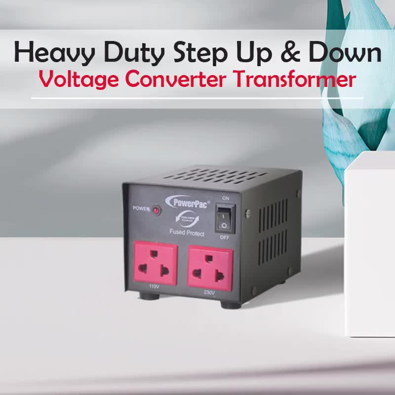 PowerPac Converter Transformer 100W Step Up & Down Voltage 110V/ 220V ...