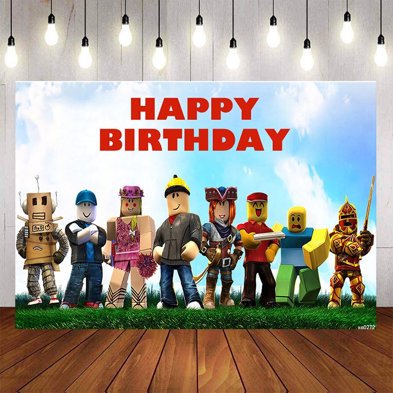 Roblox Backdrops For Photo Studio Boys Game Theme Birthday Party ...