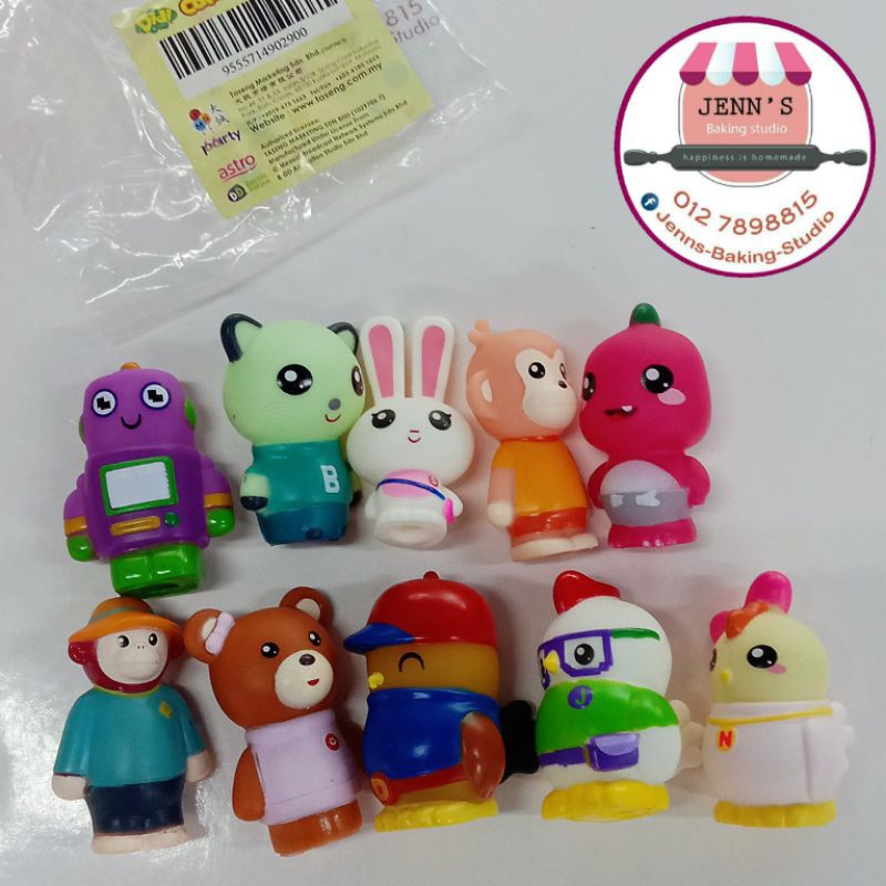 DIDI & FRIENDS 10 Pieces Cake Topper by Didi and friends Kek Deco ...
