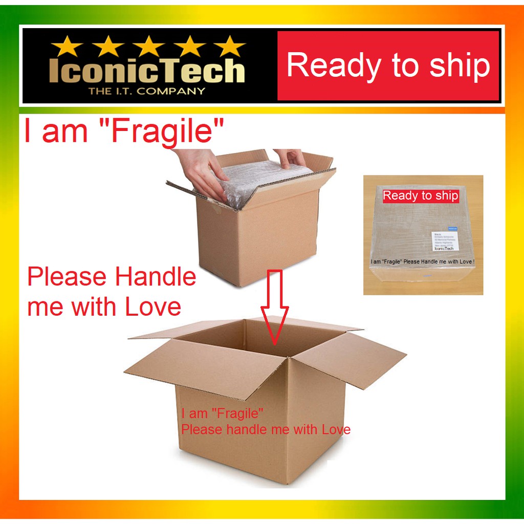 IconicTech EXTRA EXTRA BUBBLE WRAP+DOUBLE BOX+EXTRA '' I AM Fragile ...