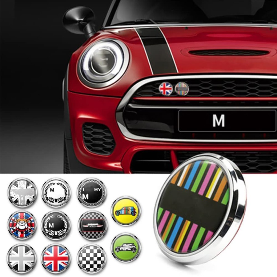 Mini COOPER BADGE EMBLEM GRILL FRONT CAR LOGO MINI COOPER GRILLE ...