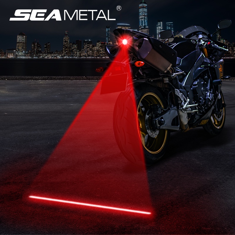 Motorcycle Laser Fog Light Universal Vehicle LED Anti-collision Tail ...
