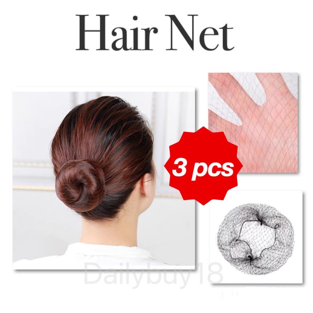 (Sg Ready Stock)3pcs Hair Net - Multiple Hair Styles - Flight Attendant ...