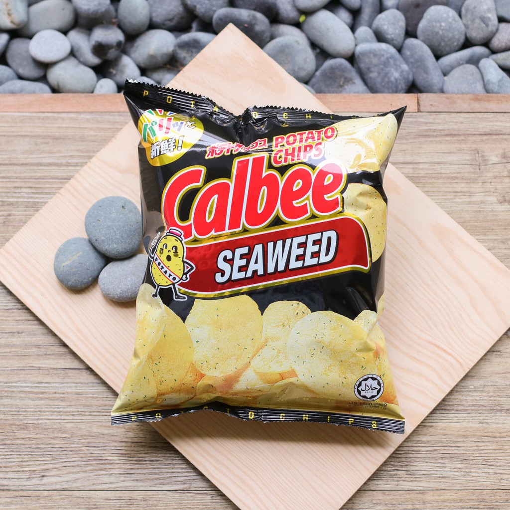 Calbee Potato Chips Seaweed - 80g | Shopee Singapore