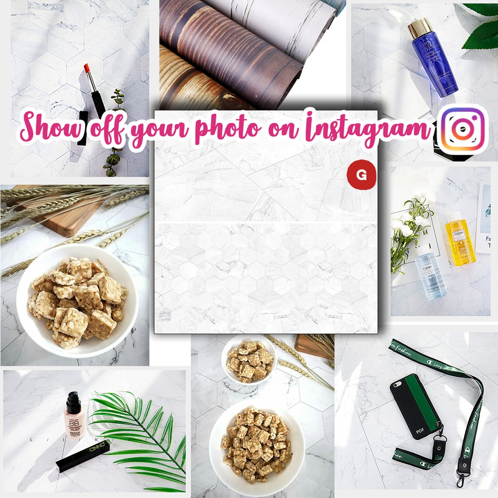 Instagram Flat Lay Photography Background Paper (Marble G) | Shopee ...