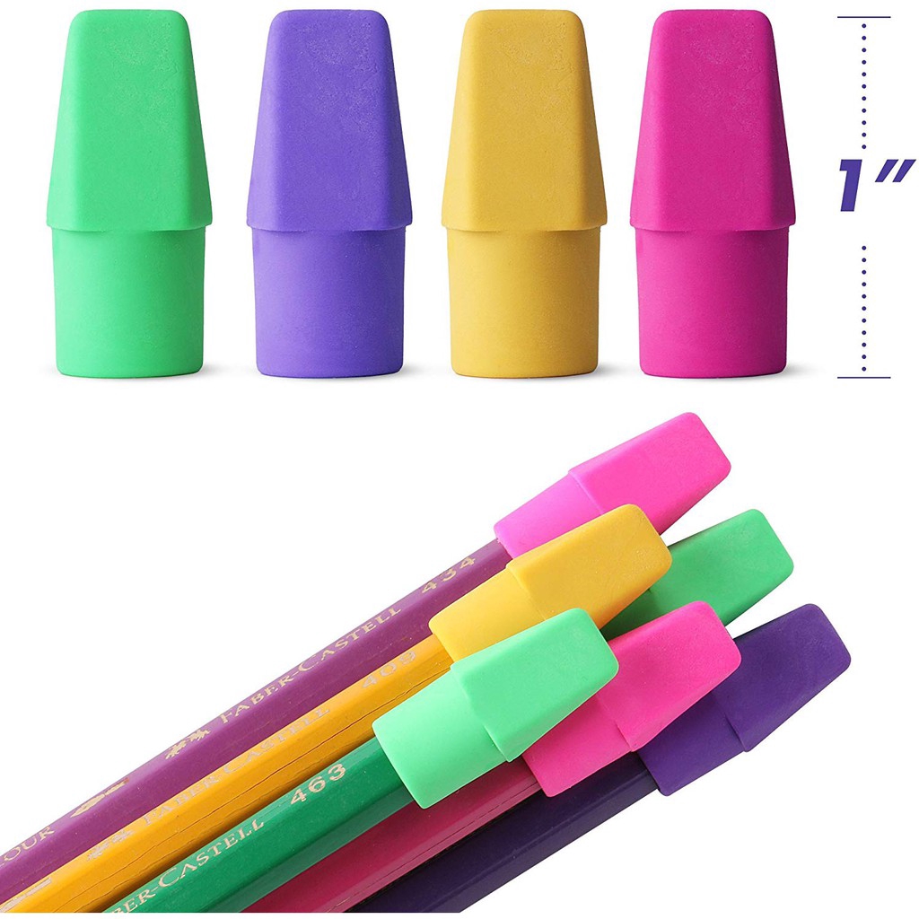 Pencil Erasers Pencil Top Eraser Cap Tops Pencil School Stationery ...