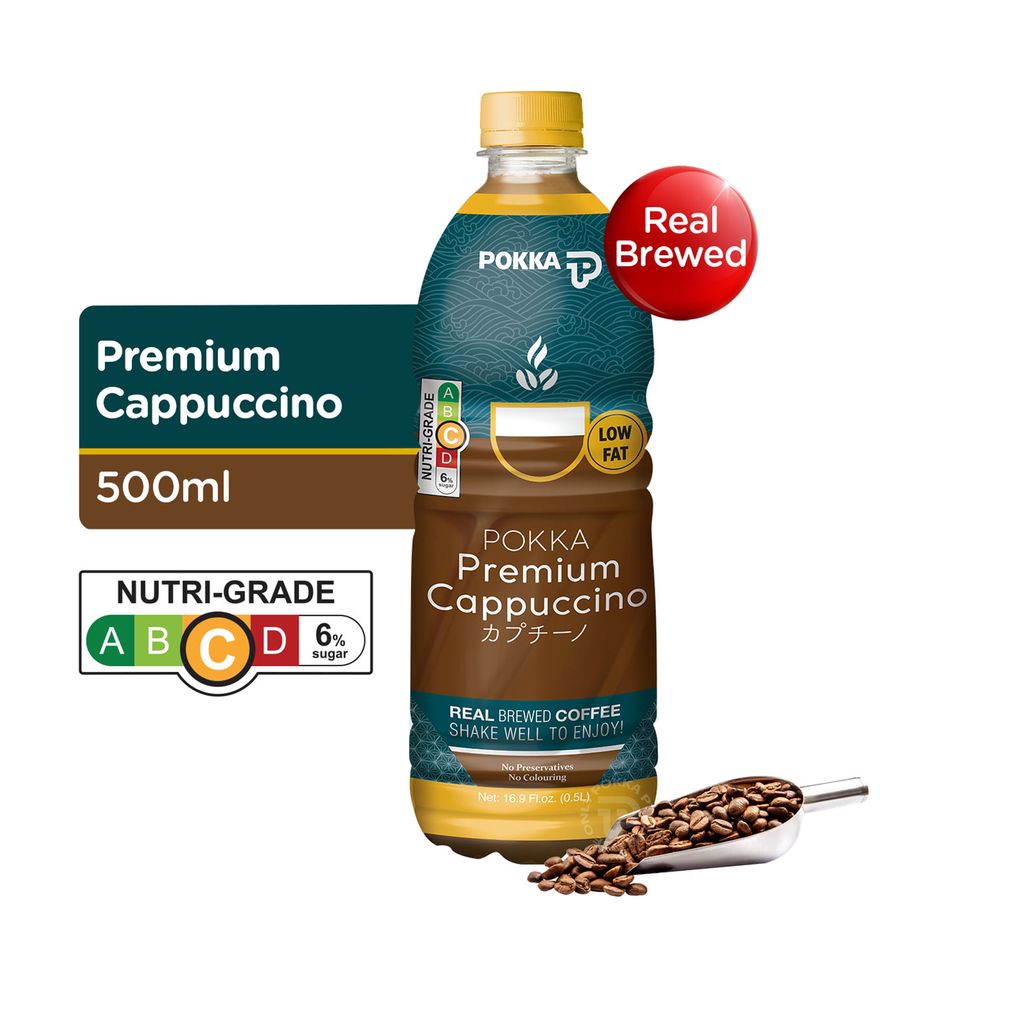 Pokka Premium Cappuccino Coffee 500ML | Shopee Singapore