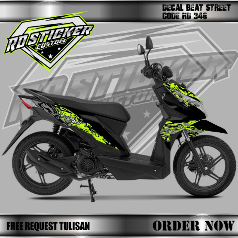 Honda beat street sticker decal. (free request name) | Shopee Singapore