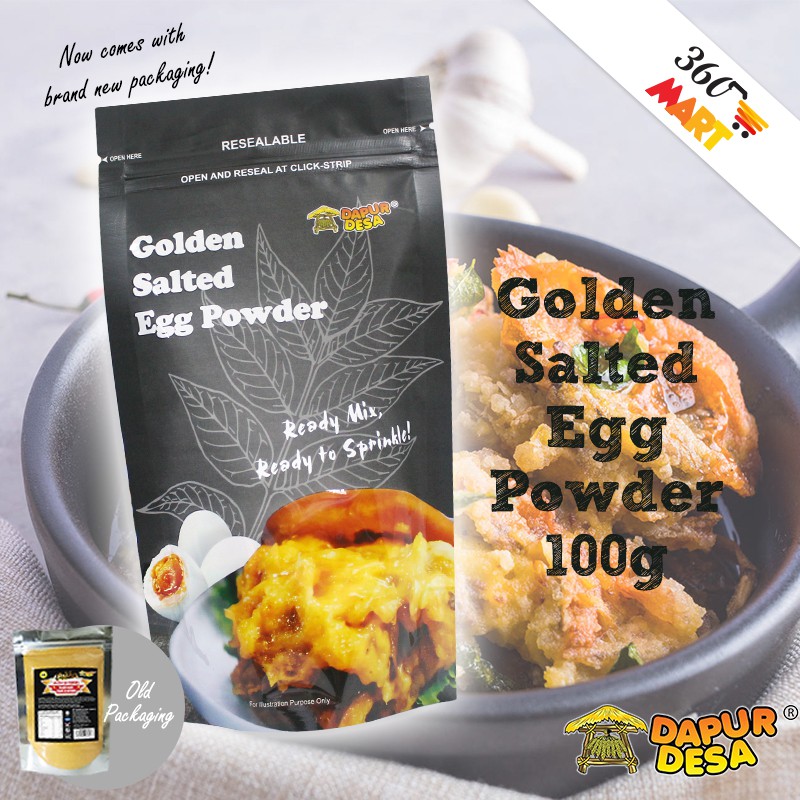 Dapur Desa Golden Salted Egg Powder (Serbuk Telur Masin) 100g | Shopee ...