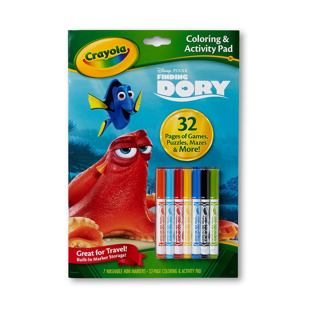 Crayola® Finding Dory Coloring & Activity Pad with Markers | Shopee ...