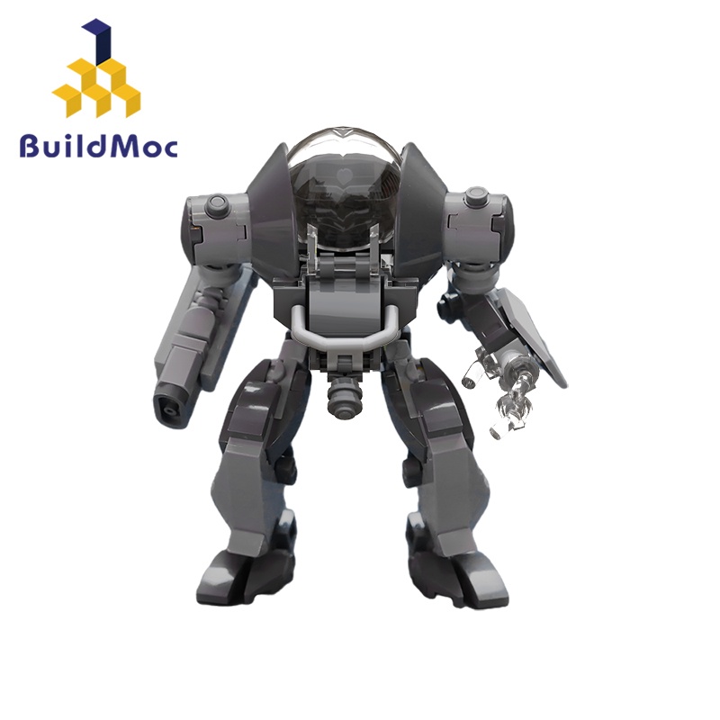 Buildmoc Small mecha robot exoskeleton can carry human figures Model ...