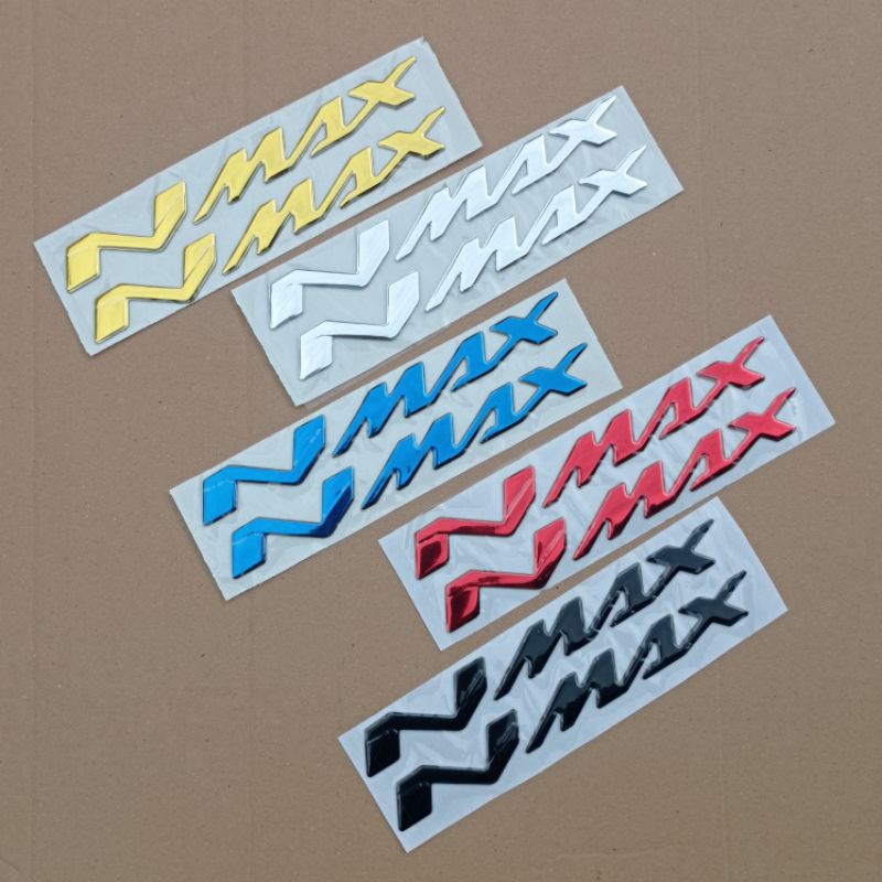 High Quality Embossed Yamaha NMAX 155 Logo 3D Stickers (PAIR LEFT AND ...