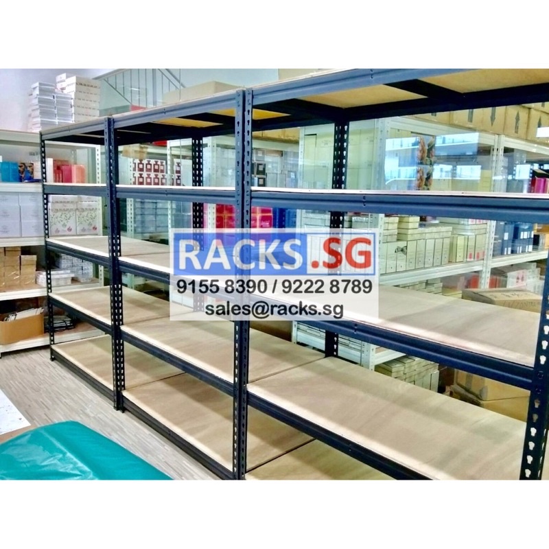 4-Tier Boltless Racking with PLYWOOD Shelves (D450mm/D600mm) !! FREE ...