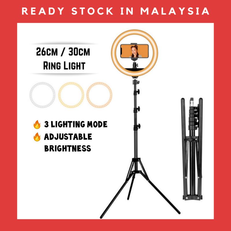 26cm / 30cm Ring Light for Live Streaming YouTuber and Tiktoker ...