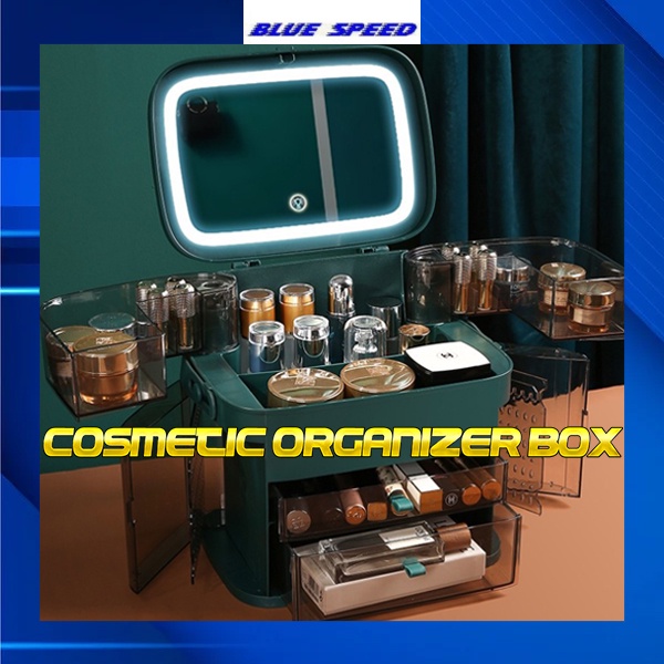 Organiser Cosmetic Storage Box Make Up Box Local Stock | Shopee Singapore