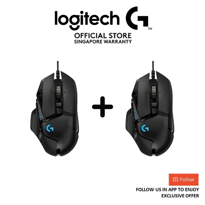 [1 FOR 1]Logitech G502 HERO High Performance RGB Gaming Wired Mouse ...