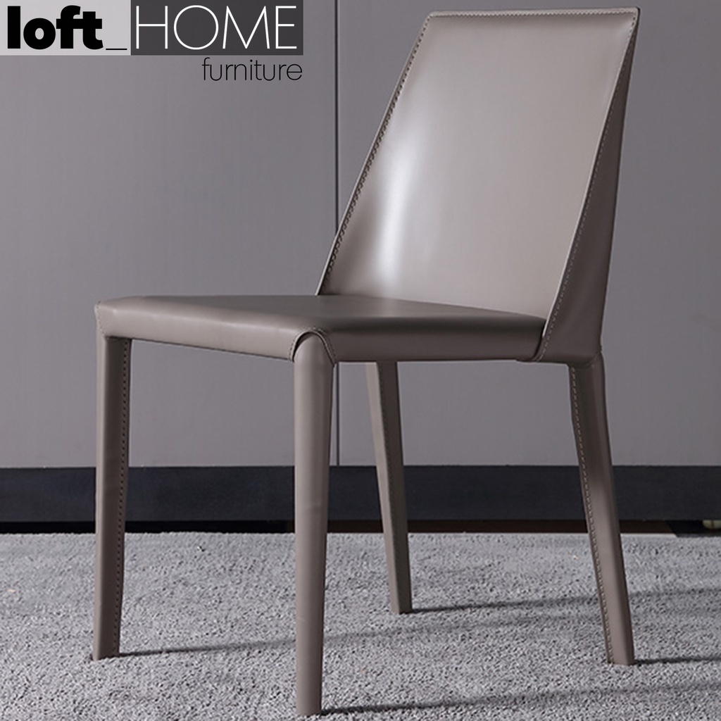 Loft Home Modern PU Leather Dining Chair SILVER | Shopee Singapore