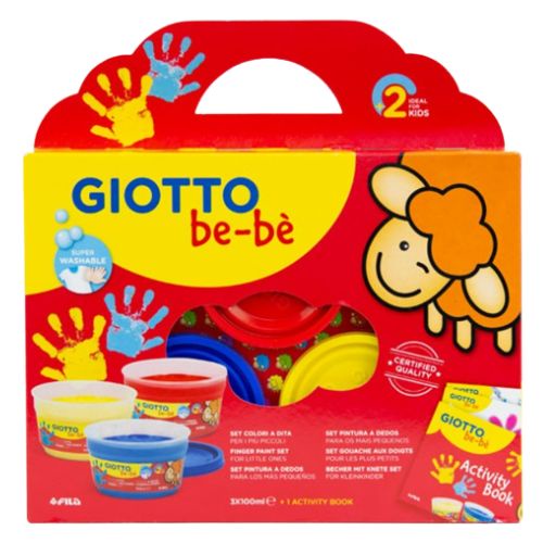 Giotto BeBe Super Finger Washable Paint Set | Shopee Singapore
