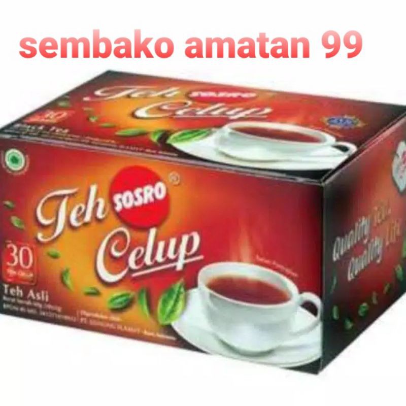 Sosro Tea Bags Contains 30 Teabags @ 2 Grams | Shopee Singapore
