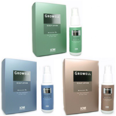 Growell Single Packs - 2% 60ml, 3% 60ml & 5% (100ml)- scalp lotion ...