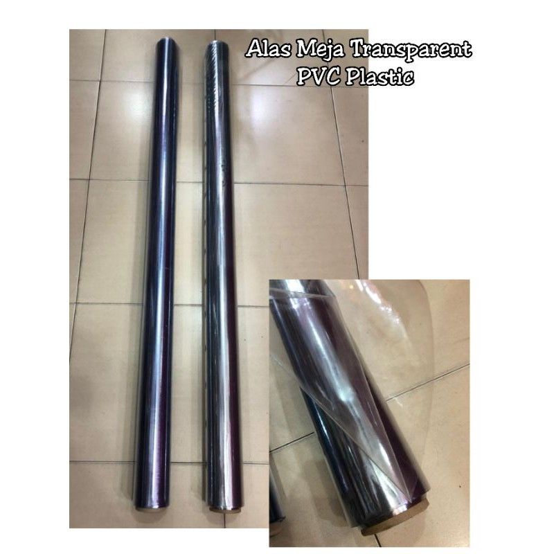 Alas Meja Transparent /PVC Plastic Transparent (2 sizes)/1 meter ...