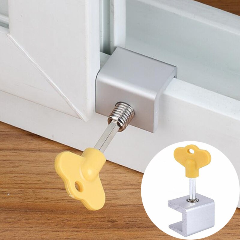 Adjustable Window Lock Sliding Door Padlock Anti-theft Stop Alloy Door ...