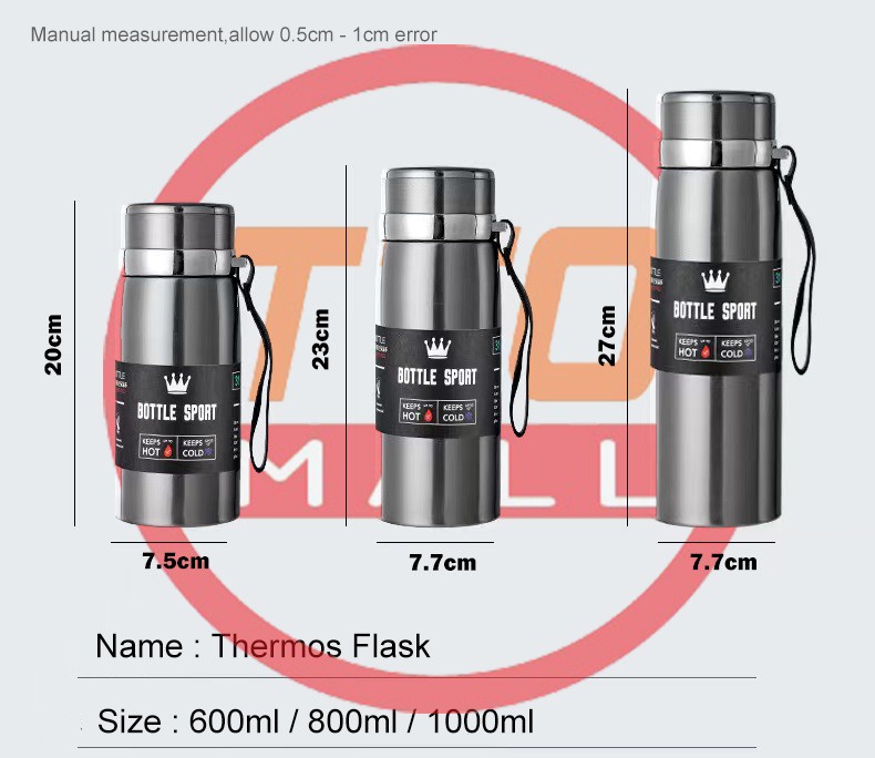 [TTO] Double Wall SUS 316 Stainless Steel Sport Type Vacuum Flask ...