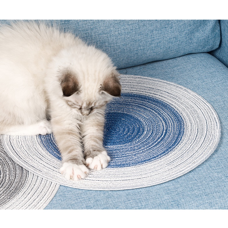 Cat Scratcher Pad Mat Natural Sisal Cat Scratcher Pad Non-Slip Multi ...
