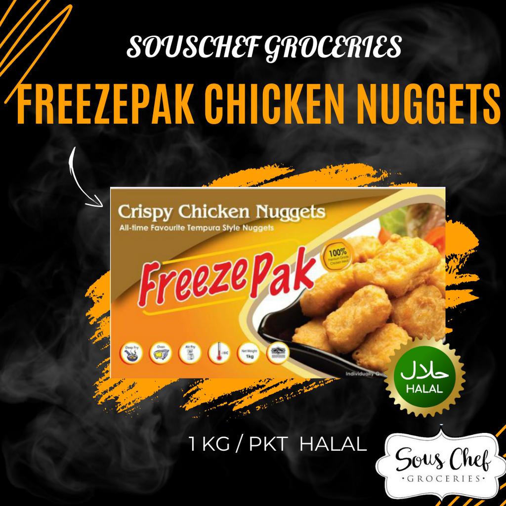 FREEZEPAK CHICKEN NUGGET 1KG HALAL / FINGER FOOD | Shopee Singapore