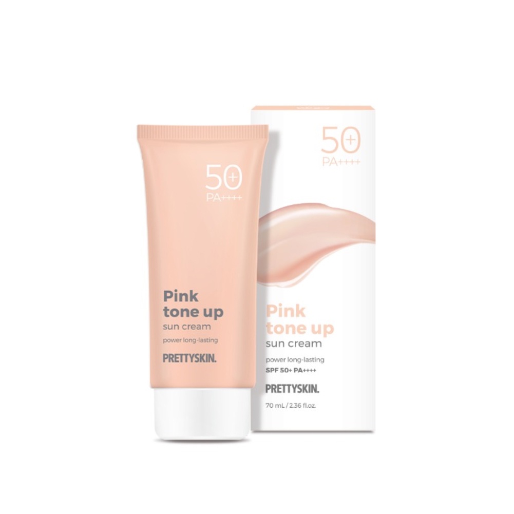 PRETTYSKIN Pink Tone-Up Sunscreen SPF50+ PA++++ | Mineral UV Protection ...