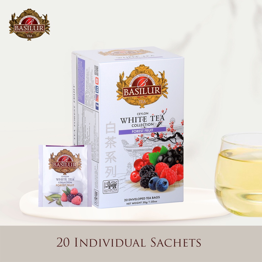 Basilur Tea Ceylon White Tea - Forest Fruit (20 Sachets) | Shopee Singapore