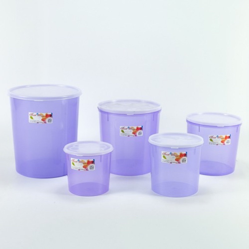BESTWARE Multipurpose Round Plastic Container Food Storage Container ...
