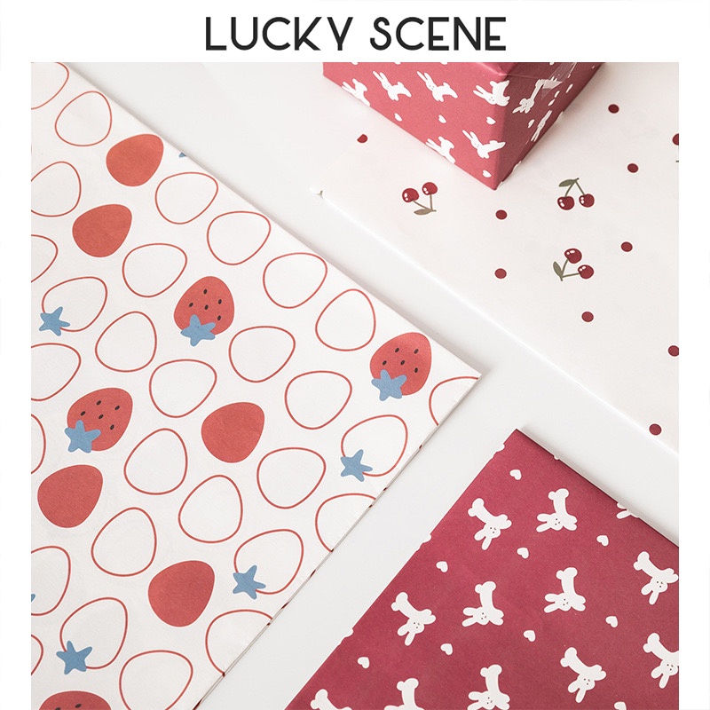 50X70 CM Cartoon Print Gift Wrapping Paper Diy Creative Gift Box ...