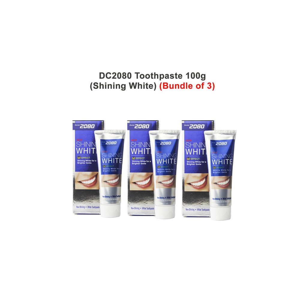 (Bundle Of 3) Dental Clinic 2080 Toothpaste 100Gx3 (Shining White ...