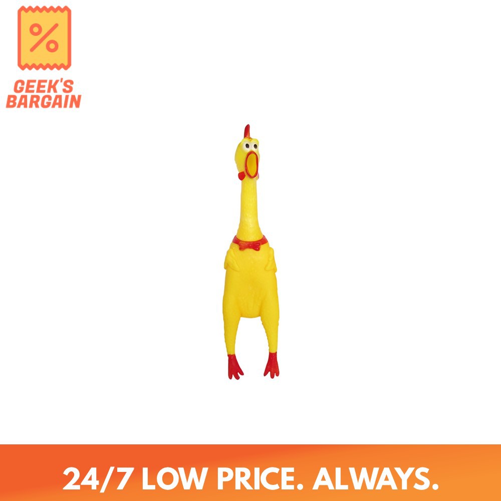 Squawkin Rubber Chicken Loud Squawking Chicken Toy | Shopee Singapore