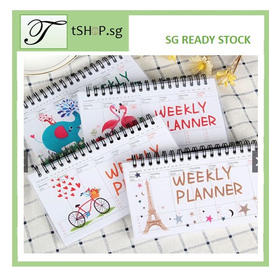 [SG Ready Stock] Cute Daily Planner Weekly Day Plan Organizer Stuff ...